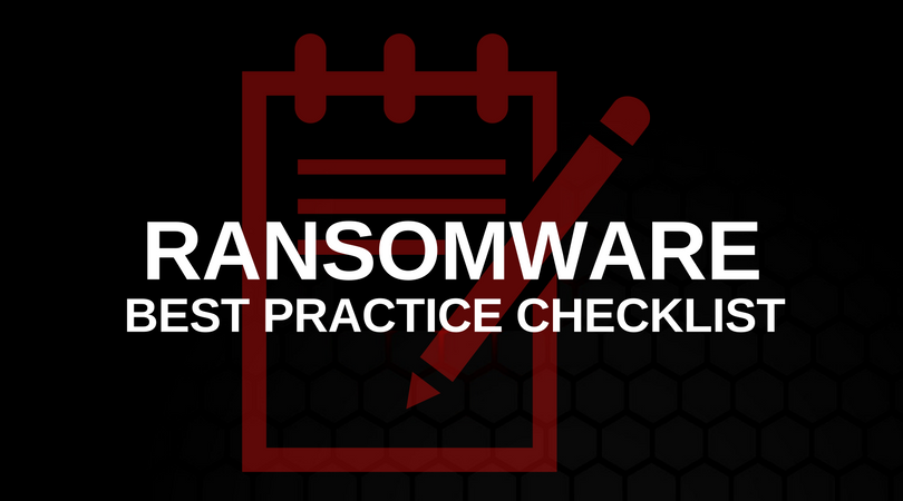Ransomware best practice checklist | IT klinika